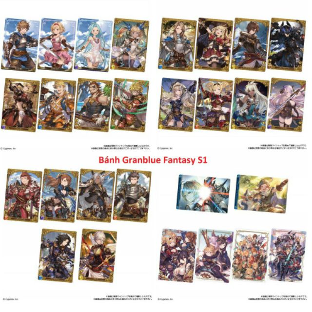 [BOX 20 BÁNH] Bánh xốp Granblue Fantasy GBF Wafer Series 1-2-3 Hàng ...