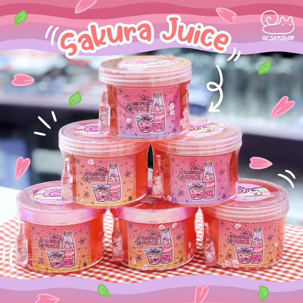 Slime Sakura Juice - Nước ép sakura - Jelly slime - Slime thạch - Đồ ...