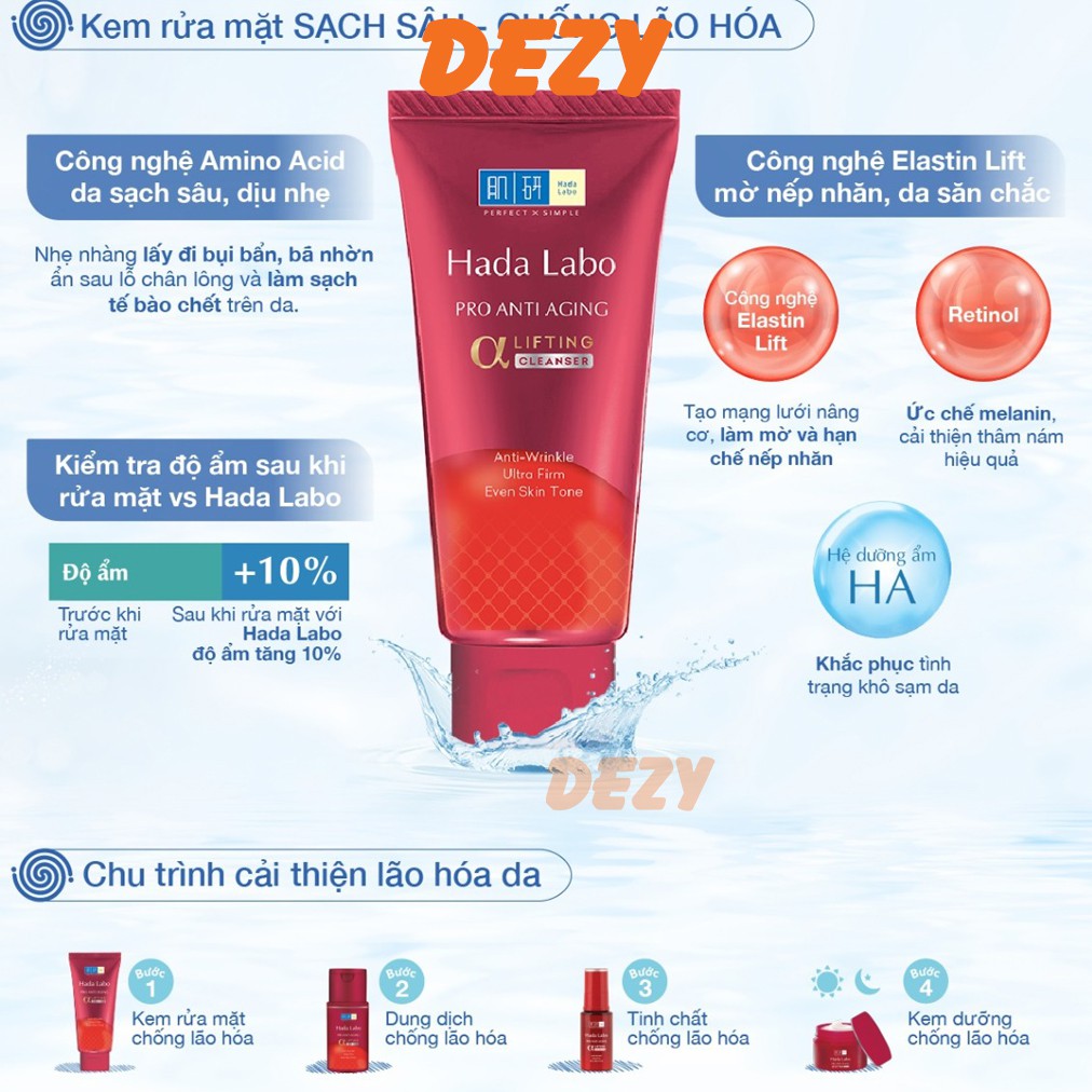 Sữa Rửa Mặt Hada Labo CHÍNH HÃNG Dưỡng Ẩm Dưỡng Trắng Da Collagen Ngừa ...