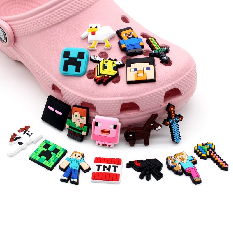 Mua Minecraft Jibbitz phim hoạt hình trò chơi chủ đề vui nhộn pvc crocs ...