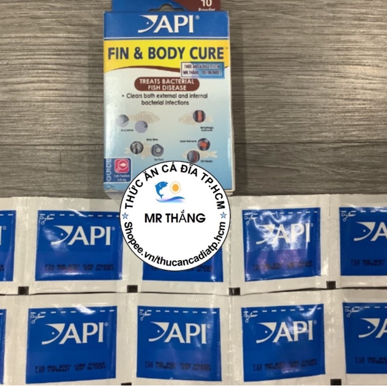 Mua Bột API FIN & BODY CURE: bệnh nhiễm khuẩn trong và ngoài cho cá ...
