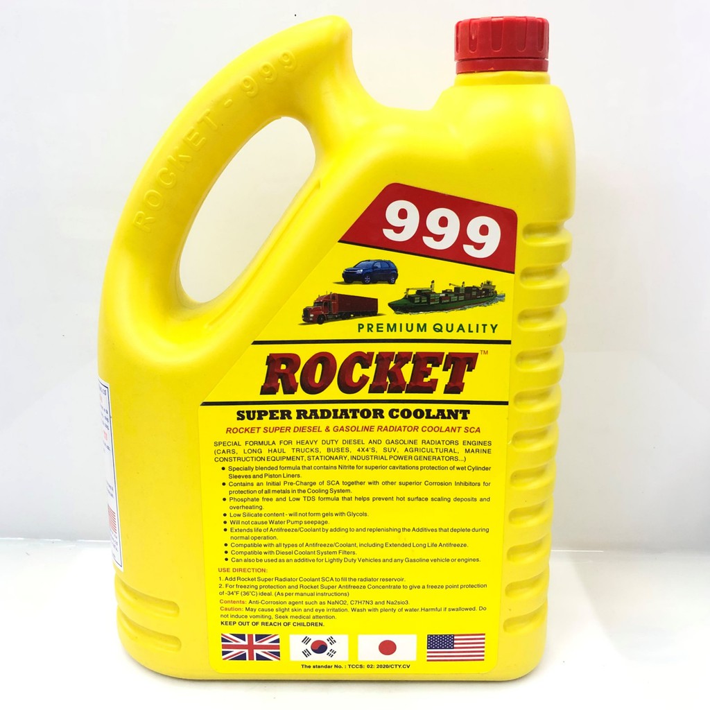 Mua Nước làm mát cao cấp cho ô tô xe đầu kéo ROCKET 999 màu xanh 4L giá ...