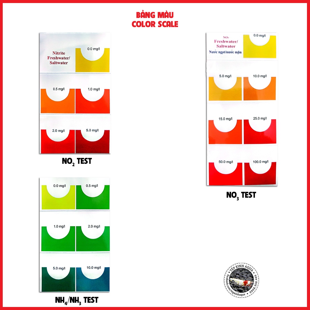 Mua Bộ kiểm tra nước - test nước test kit nhanh NH3/NO3/NO2 cho bể thủy ...