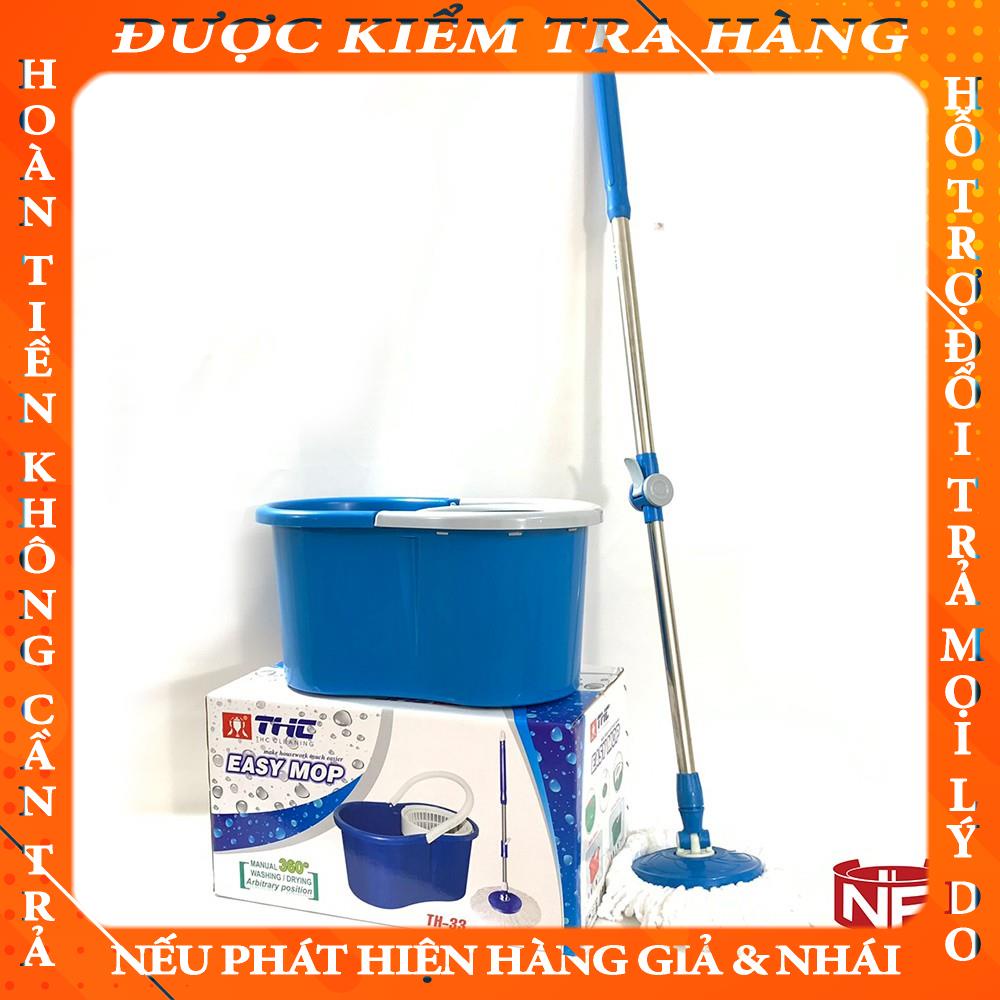 Mua Bộ cây lau nhà thông minh 360 độ tự vắt THC Easy Mop - cây lau inox ...