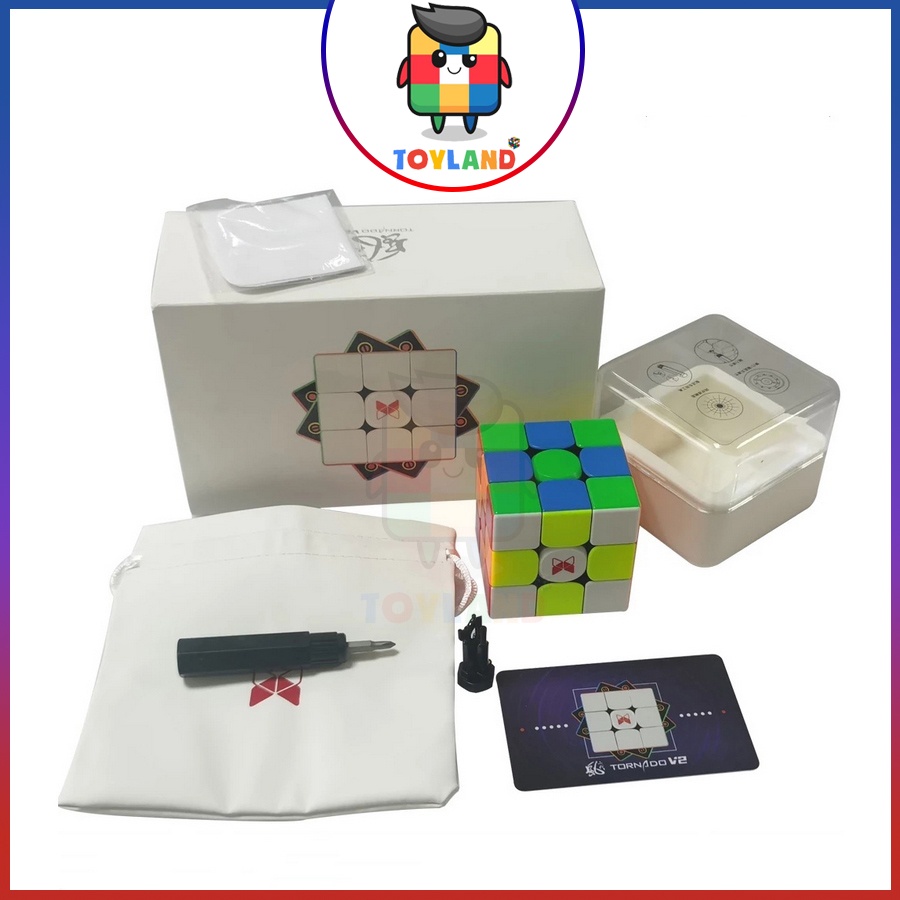 Mua Rubik 3x3 Tornado V2 M QiYi Stickerless Có Nam Châm Rubic 3 Tầng ...