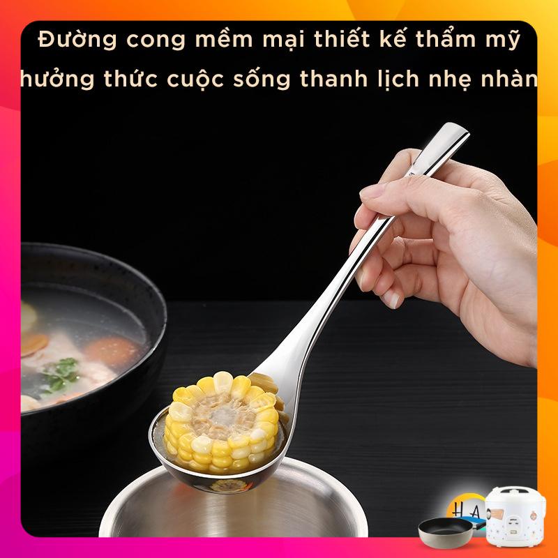 Mua Muôi múc canh inox 304 cao cấp kháng khuẩn cong mềm mại thanh lịch ...