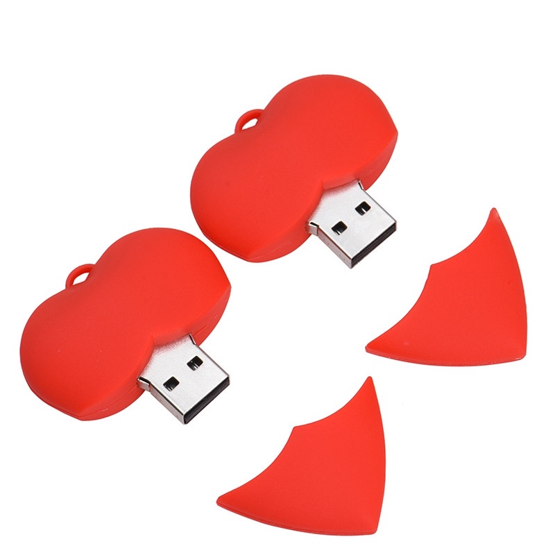 Mua Usb Dung Lượng 128GB 16GB 16GB 8GB Bằng Silicon Màu Đỏ Hình Trái ...