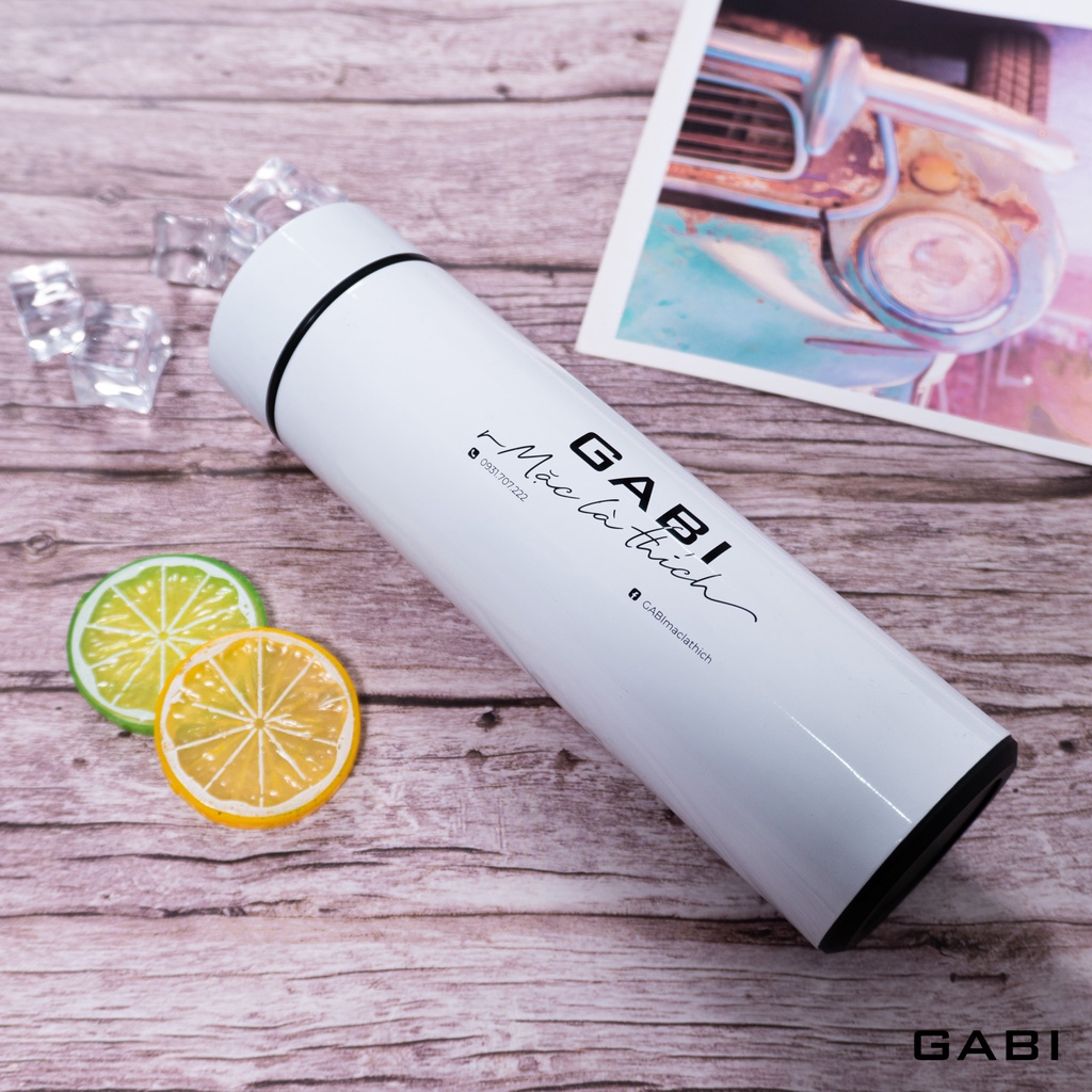 Mua QUÀ TẶNG Bình giữ nhiệt in logo GABI cao cấp, inox 304 không gỉ, chống va đập, giữ nhiệt ...