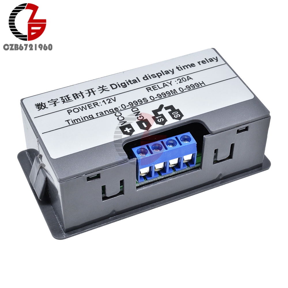 12V 110V 220V Dual LED Display Digital Time Delay Relay Module Timing ... 12V 110V 220V Dual LED Display Digital Time Delay Relay Module Timing ...