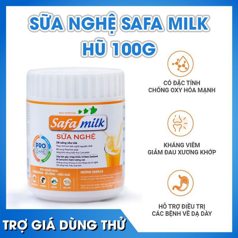 Sữa nghệ Safa Milk-Hộp 100g | Shopee Việt Nam