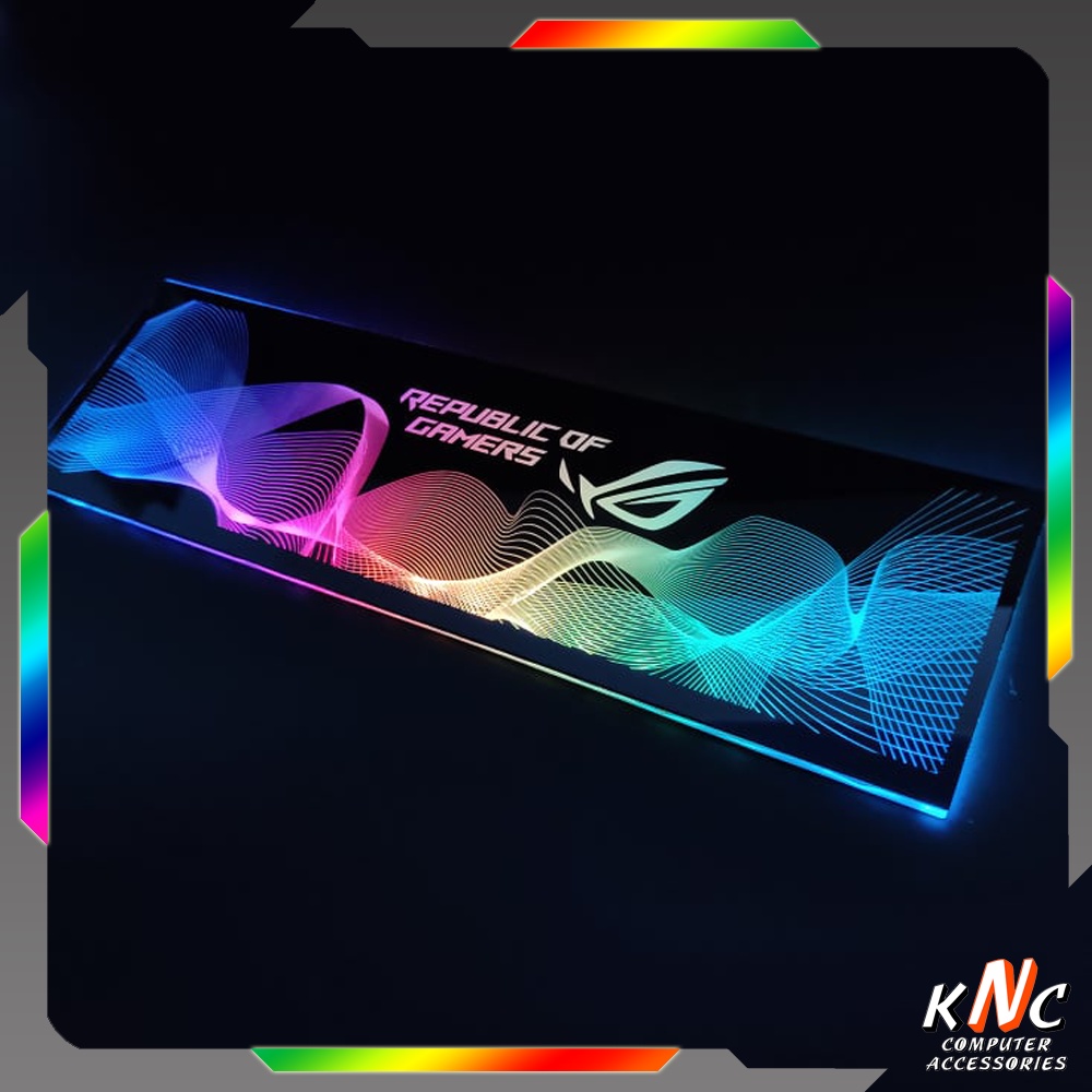 Mua Tấm Che Hộp Nguồn PC Led 5v ARGB Họa Tiết Hình Sóng Vô Cực Logo ROG ...