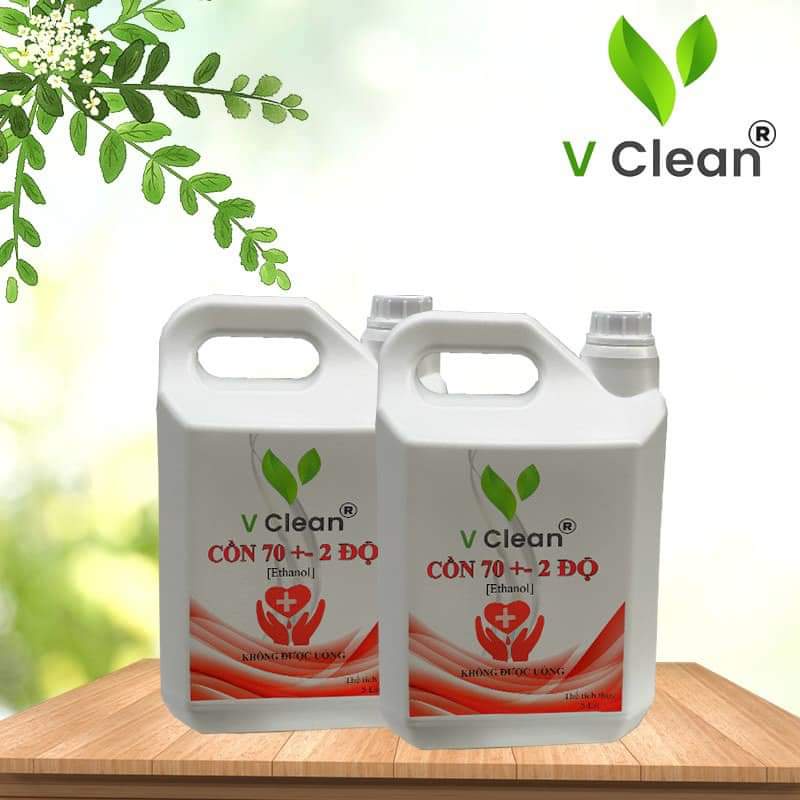 Cồn V Clean (70 độ) can 5 lít | Shopee Việt Nam