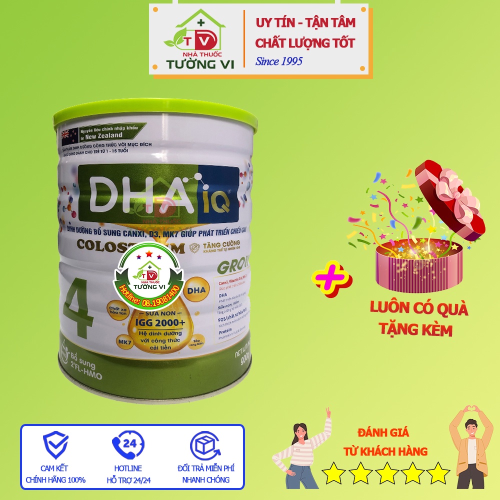 [CHÍNH HÃNG] Sữa Bột DHA IQ Colostrum Grow 900g | Shopee Việt Nam