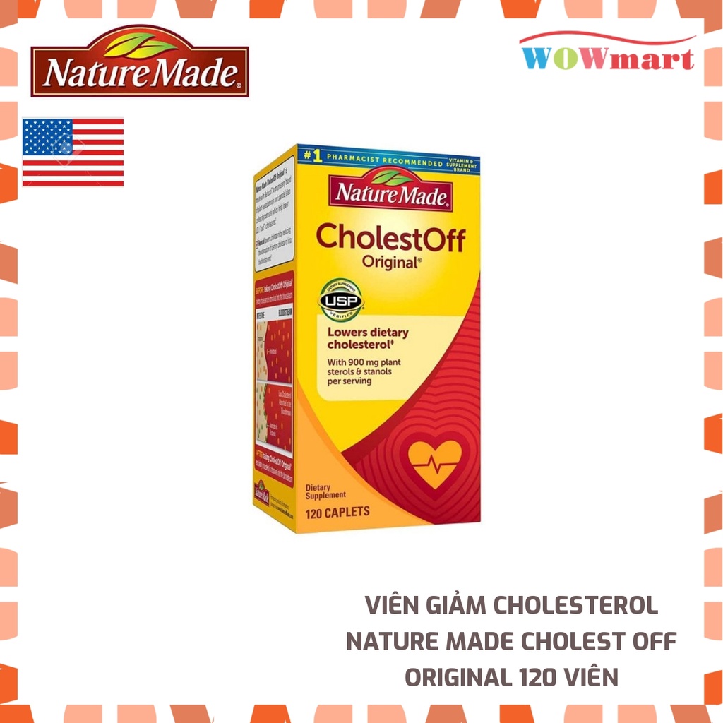 Viên giảm Cholesterol Nature Made Cholest Off Original 120 viên ...