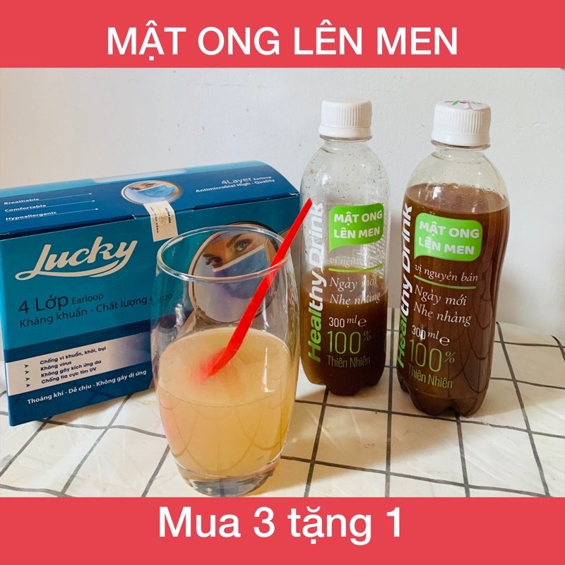 Mua Mật ong lên men (Mua 3 chai tặng 1 hộp khẩu trang) hỗ trợ hệ tiêu ...
