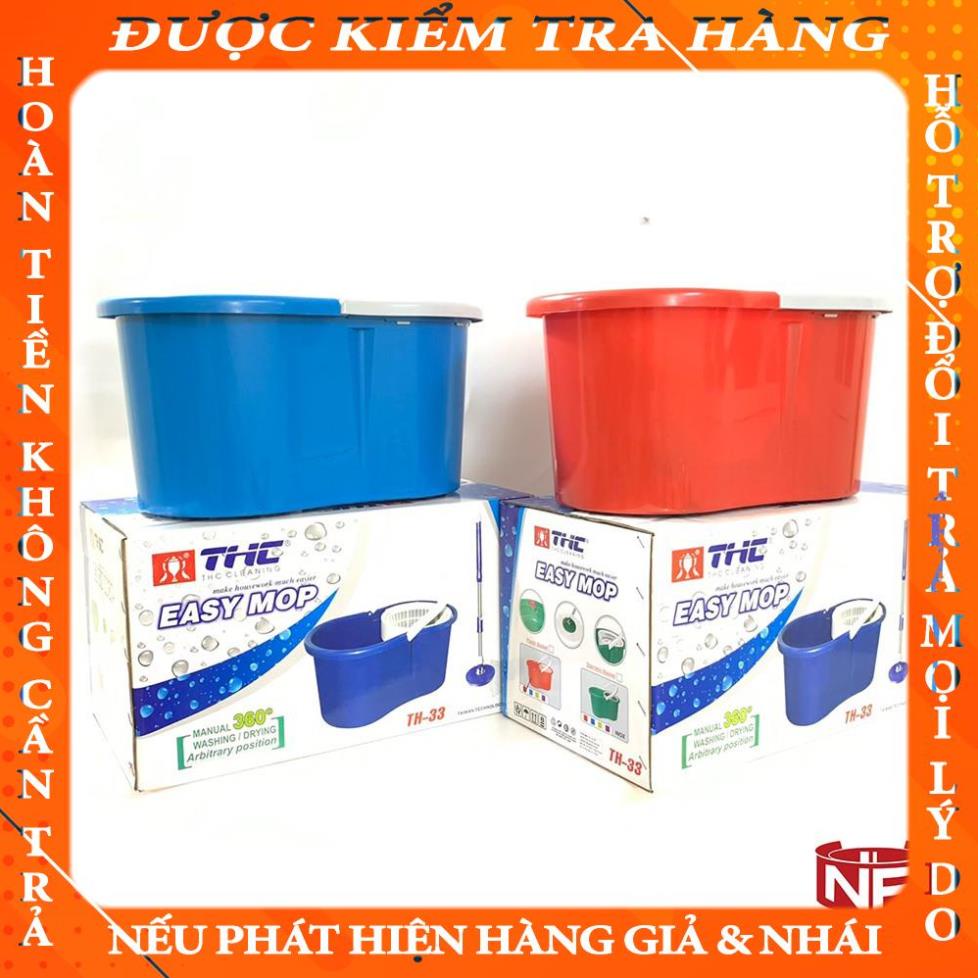 Mua Bộ cây lau nhà thông minh 360 độ tự vắt THC Easy Mop - cây lau inox ...