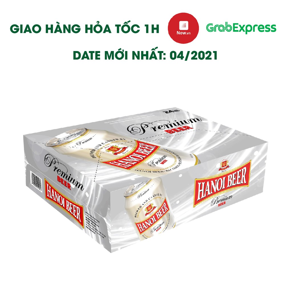 Bia Hà Nội HANOI BEER PREMIUM thùng 24 lon 330ml | Shopee Việt Nam