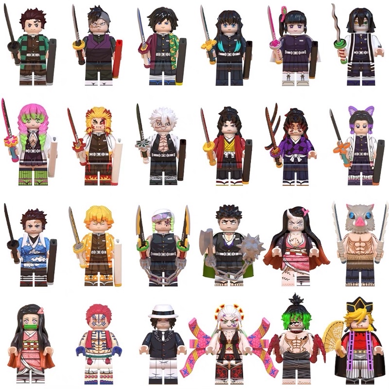 Lego Demon Slayer Minifigure Lego Thanh Guơm Diệt Quỷ Lắp ráp Mô hình ...