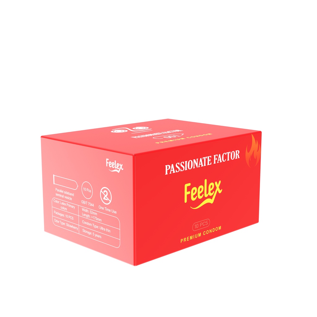 Mua Bao cao su OZO Feelex Passionate Factor siêu mỏng, truyền nhiệt ...