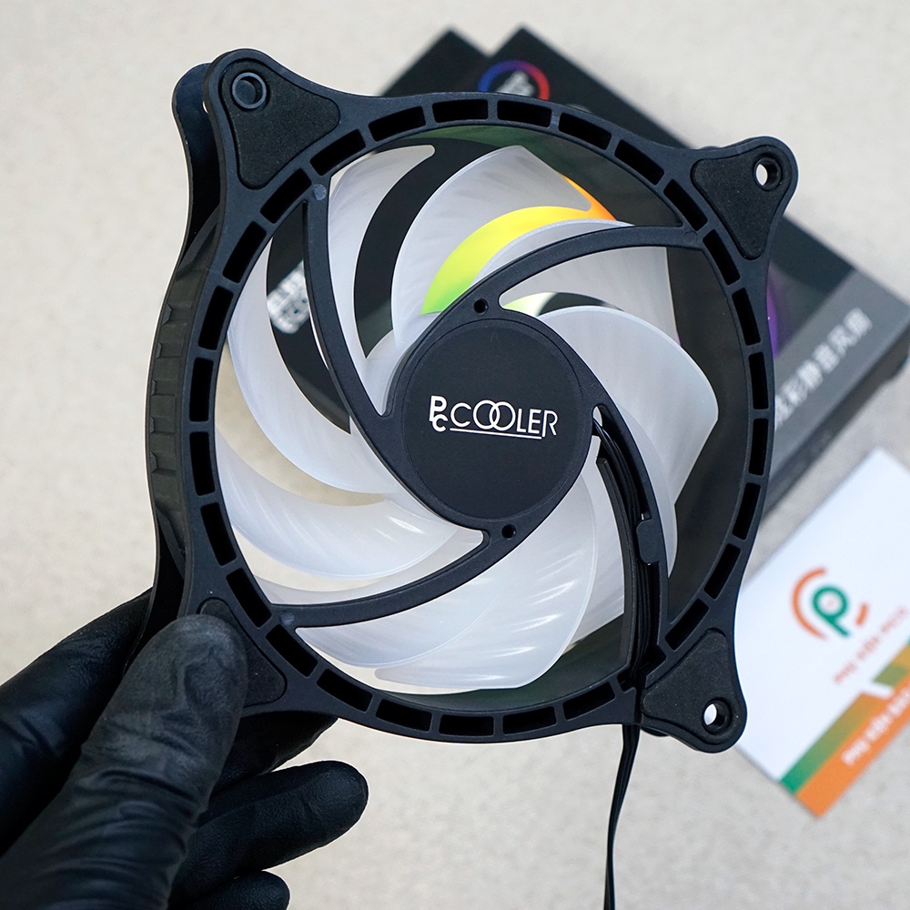 Mua Quạt tản nhiệt PC Cooler S RGB Fan case 12cm Fan Led máy tính 3 Pin ...