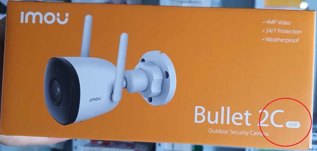 Camera WIFI Ngoài Trời IMOU F42P Bullet 2C 4MP 2K MÀU BAN ĐÊM Dahua ...