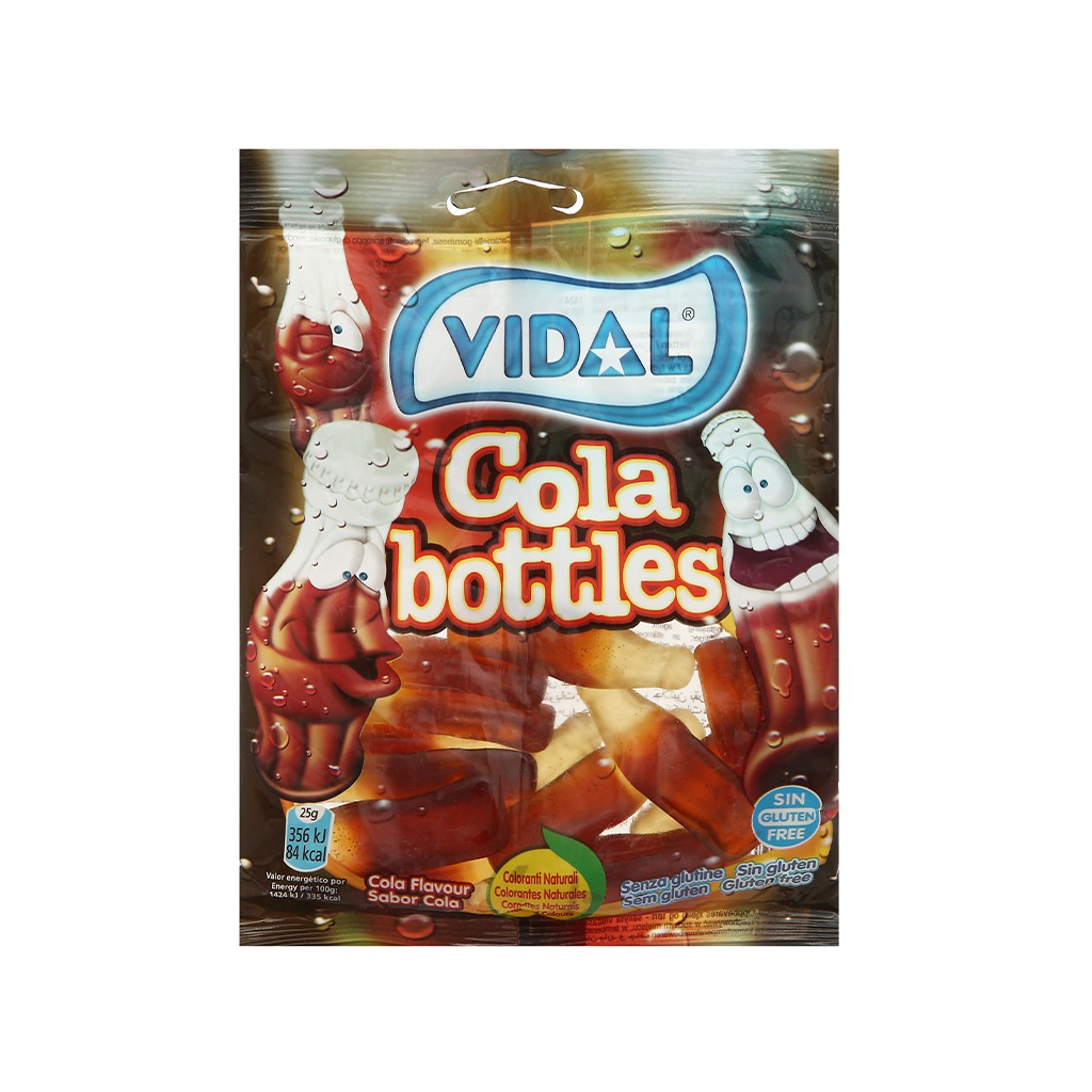 Kẹo dẻo hình chai cola Vidal Cola Bottles gói 100g | Shopee Việt Nam