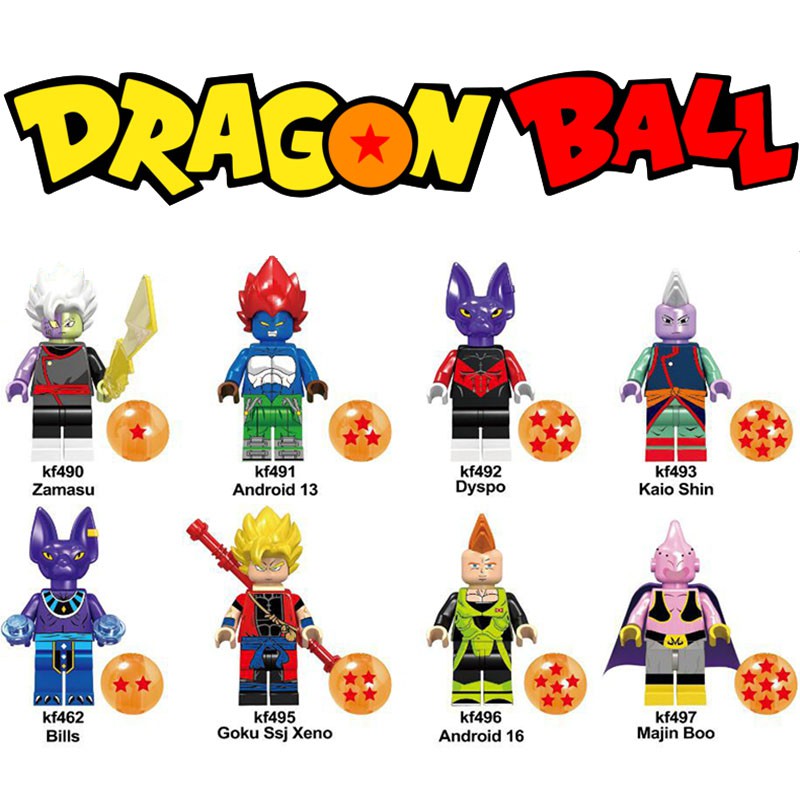 LEGO Dragon Ball Z Minifigures Minifig Characters Super Mini Figure ...