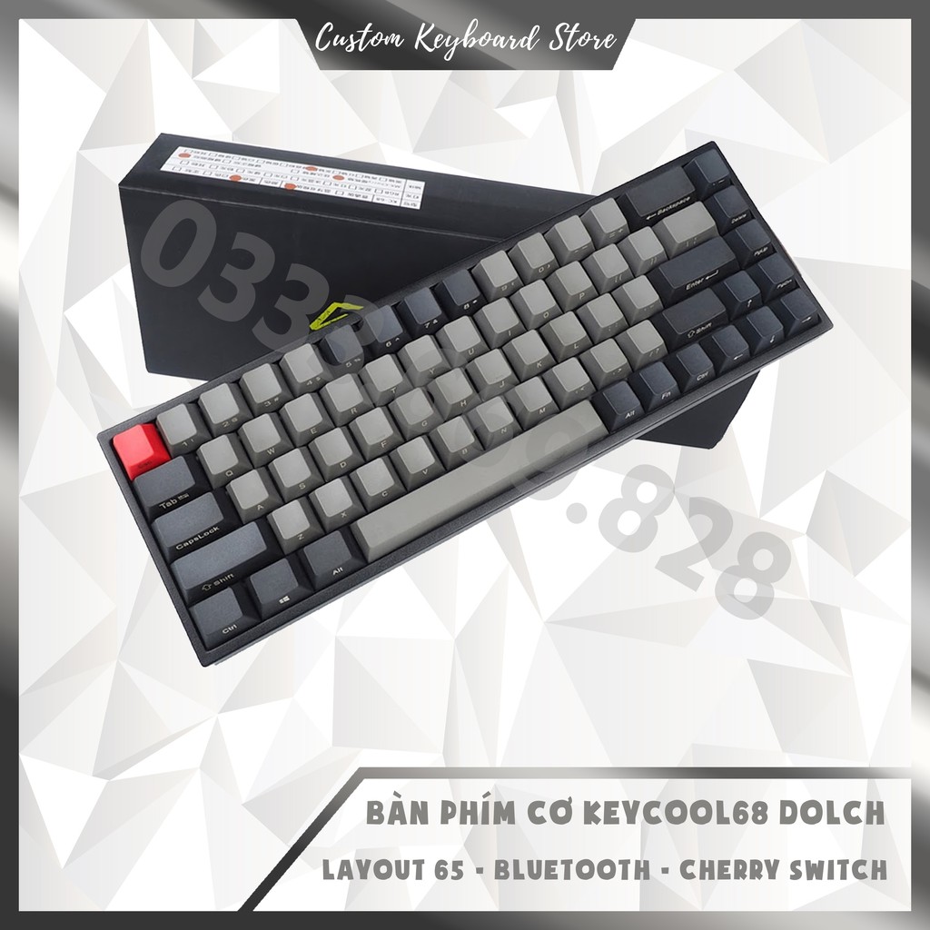 Bán Bàn Phím Cơ 65% Keycool SP68 Dolch Ninja - Blueooth - Cherry Brown ...