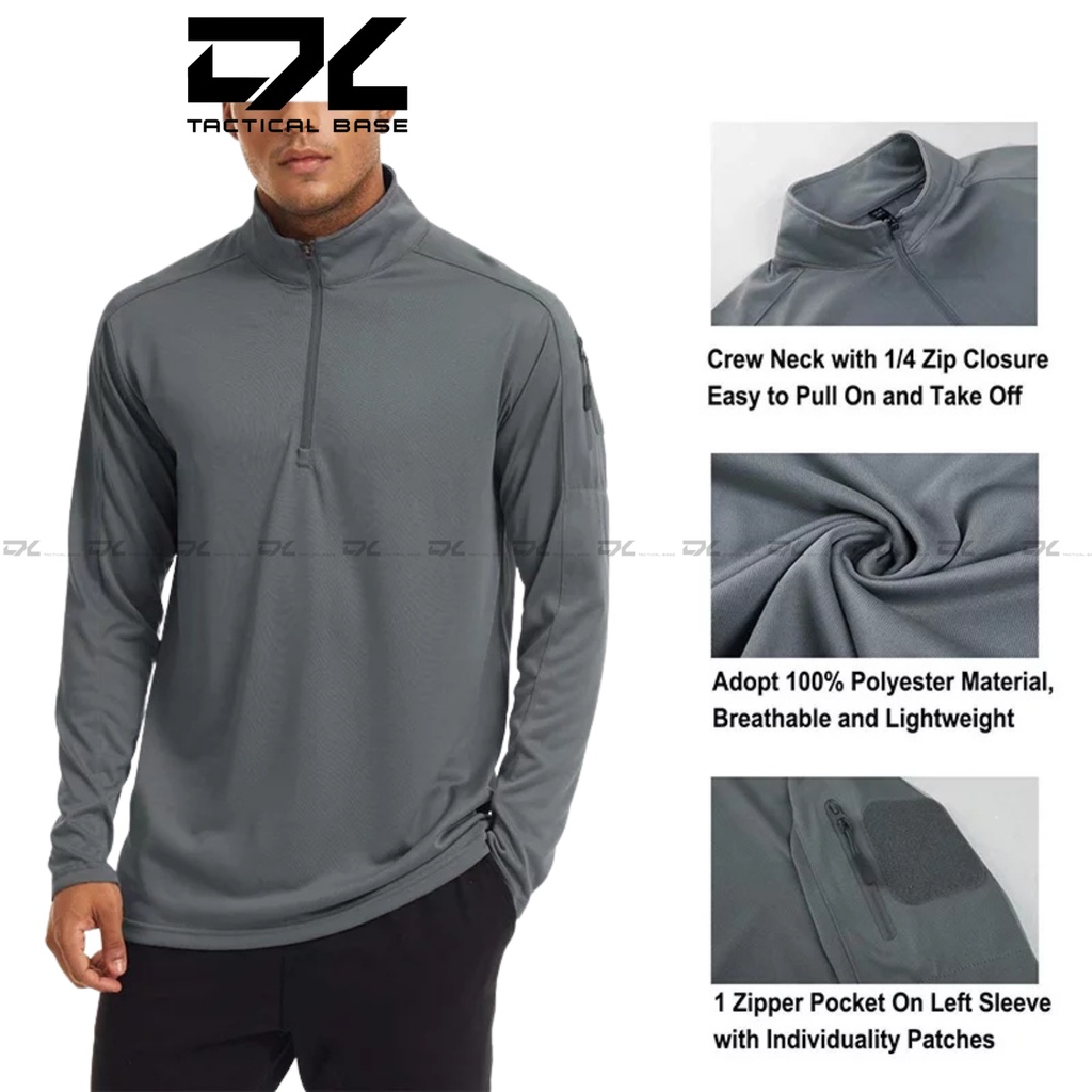 Mua Áo thể thao Outdoor tay dài Tactical có velcro dán Patch mau khô ...