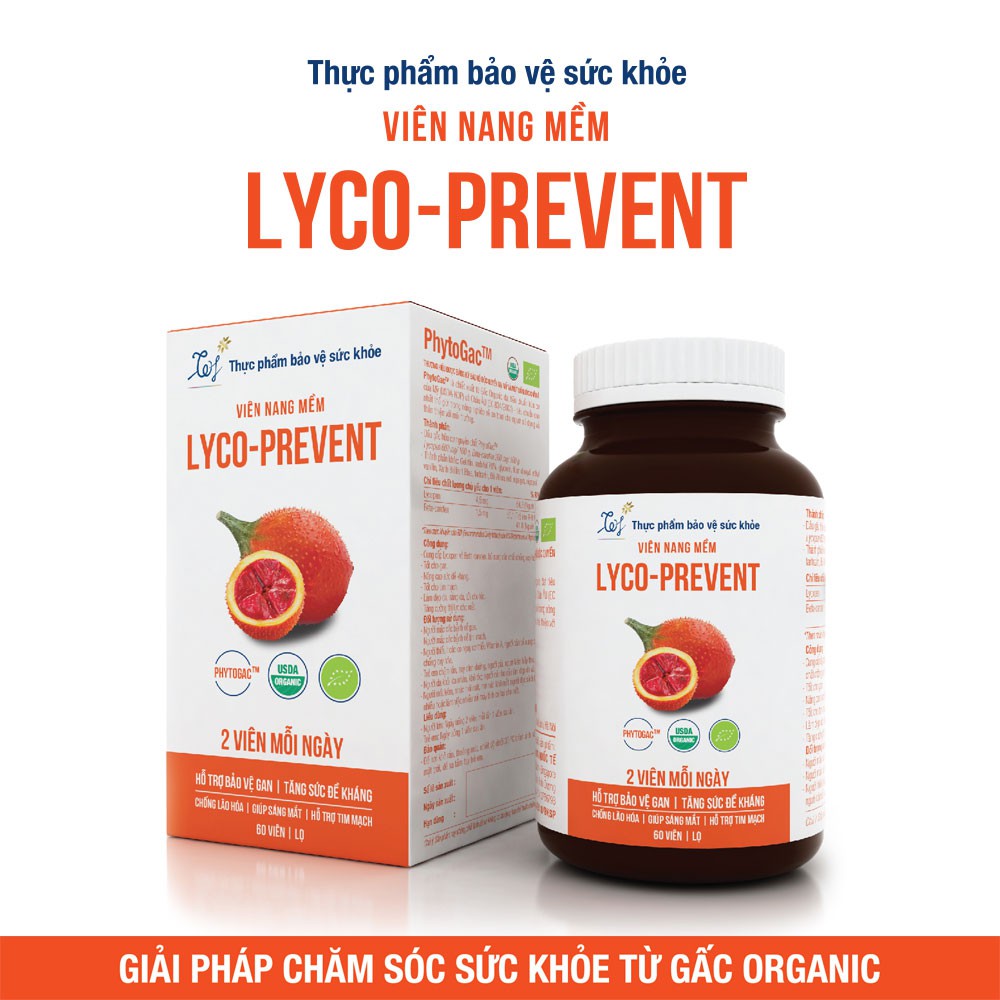 Viên tinh Chất Gấc Lyco Prevent thuộc tập đoàn TH - Vitamin Sáng Mắt ...