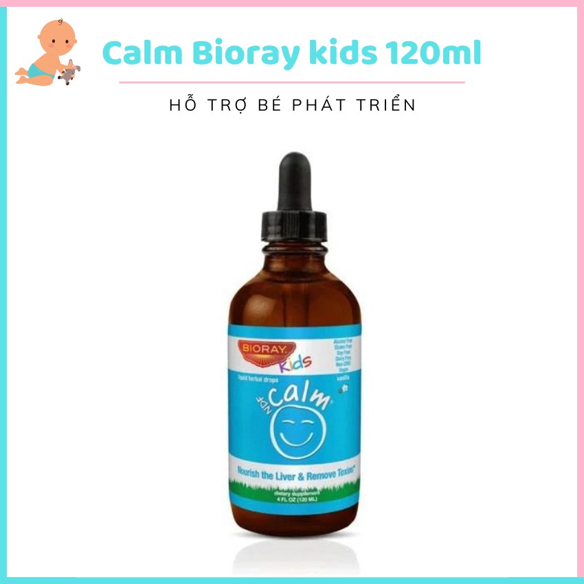 Calm Bioray kids 120ml giảm tăng động, cáu gắt, đào thải độc tố gan ...