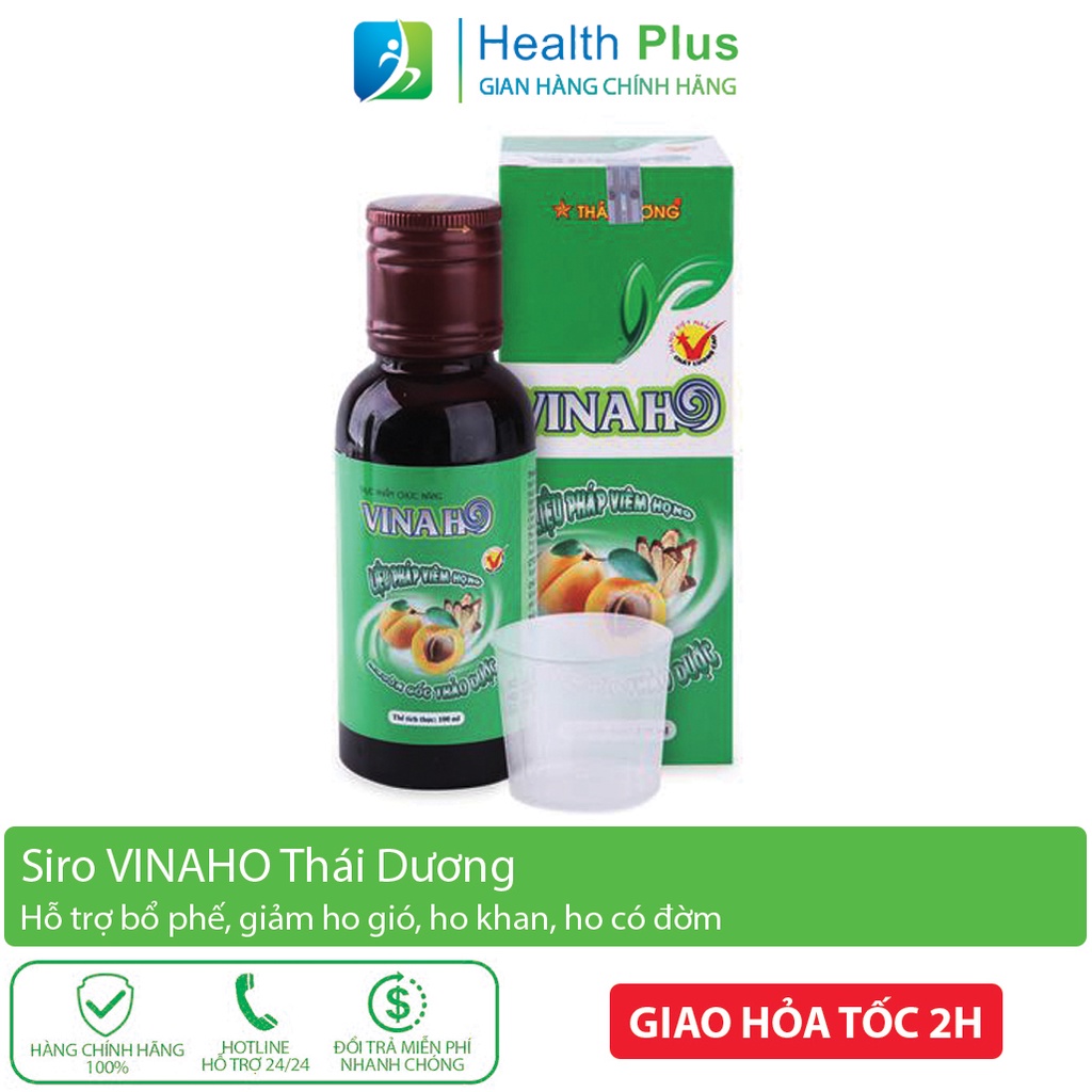 Mua Siro ho VINAHO Thái Dương - Bổ phế, giảm ho, long đờm (Lọ 100ml ...