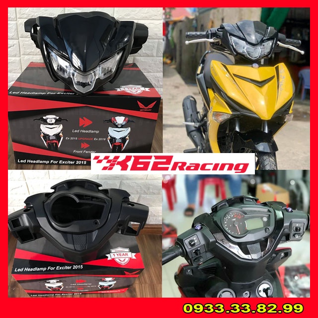 Đầu đèn ex 150 2019, đầu ex 2019 lên cho đèn exciter 150 mẫu cũ 2015 ...