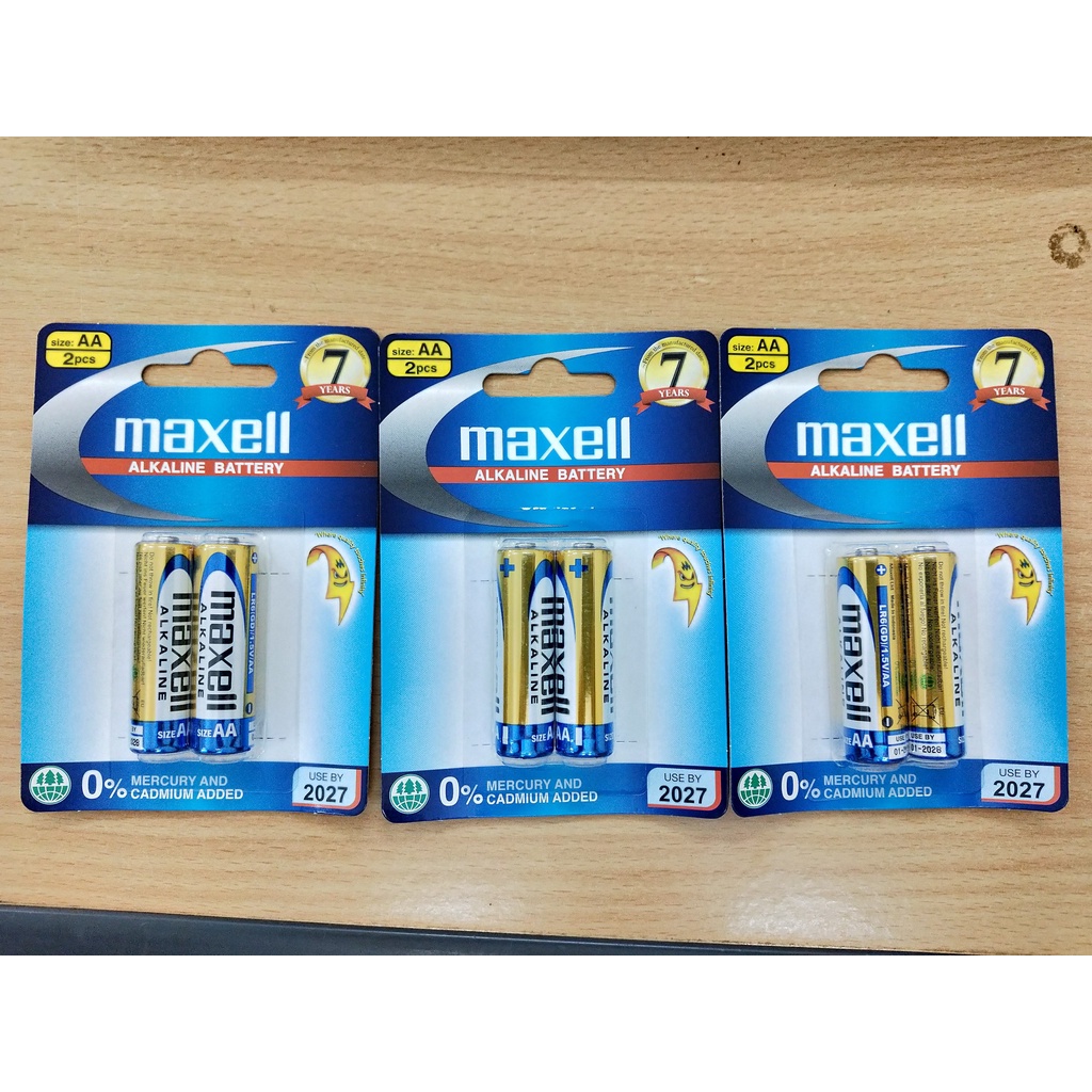Pin Maxell AA ( Alkaline Battery LR6 GD/AA/1.5) sử dụng trong thiết bị ...