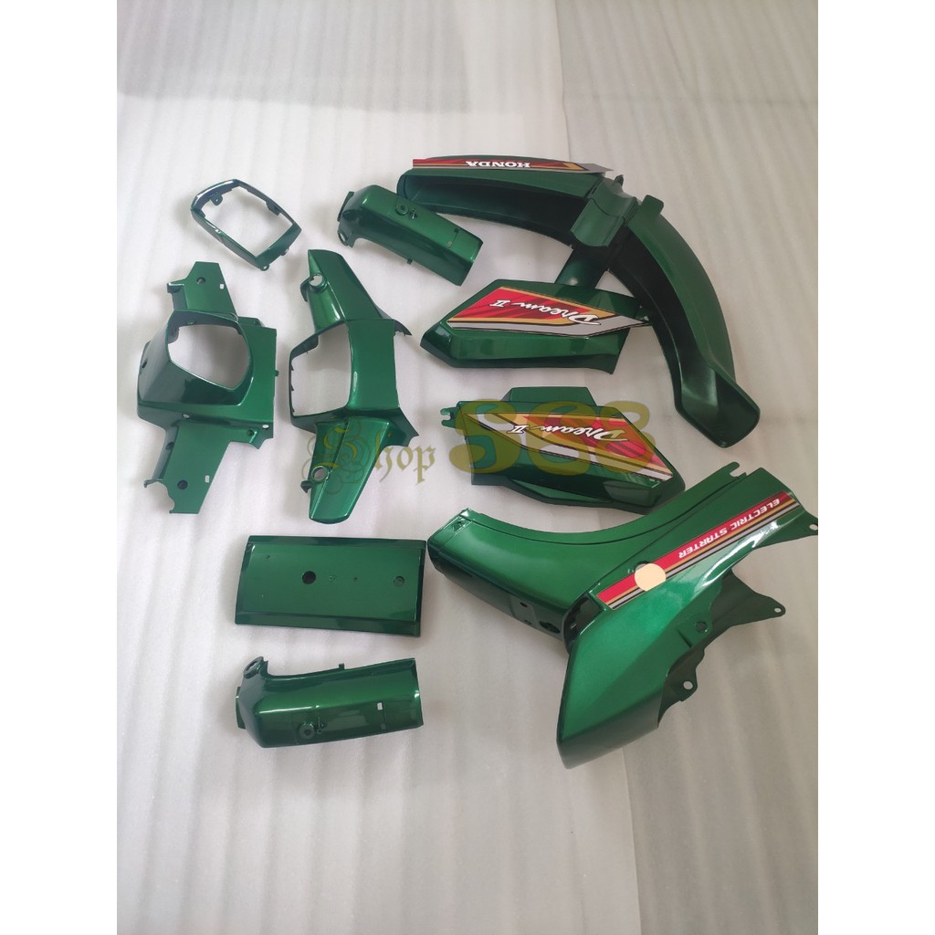Bộ nhựa xe Dream II màu Xanh Heineken - CÓ TẶNG TEM - Dàn áo xe Dream ...