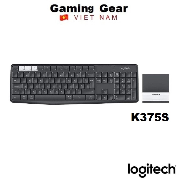 Mua Bàn phím không dây Logitech K375s kèm giá đỡ ( USB , Bluetooth , Laptop/Tablets ) giá rẻ ...