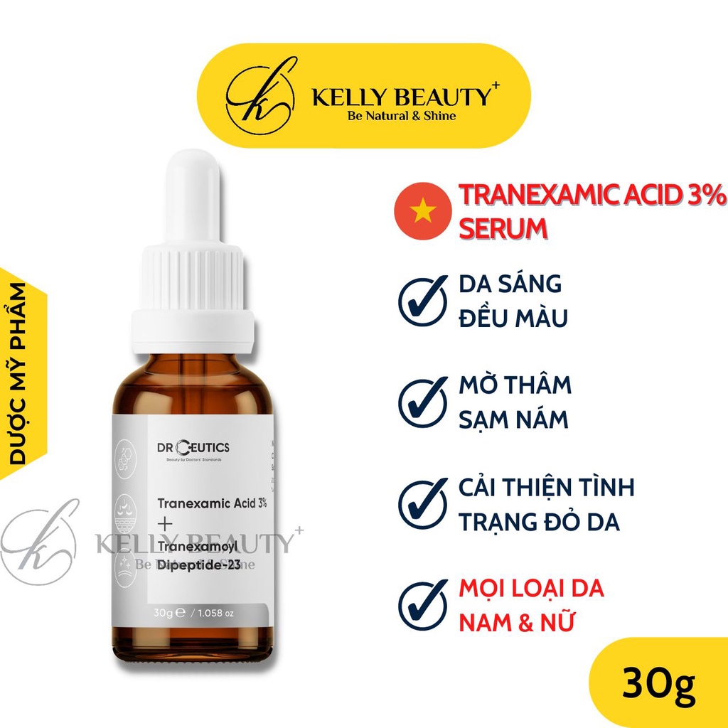 Serum TXA 3% DrCeutics - Giảm Thâm Đỏ, Mờ Nám Sạm, Sáng Da - Tranexamic ...