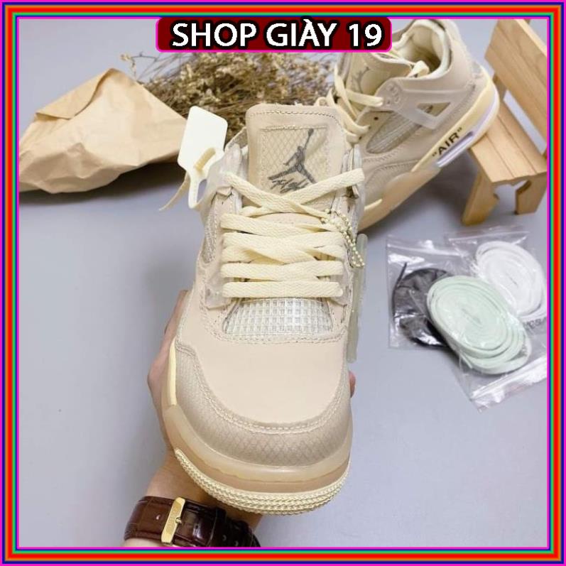 Mua Giày air Jordan 4 retro off white sail , Giày sneaker JD4 high màu ...