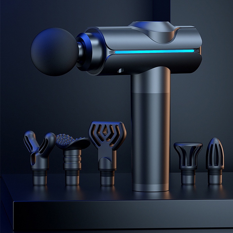 Súng mát xa mini cầm tay đa chức năng,gồm 6 đầu massage chất liệu hợp ...