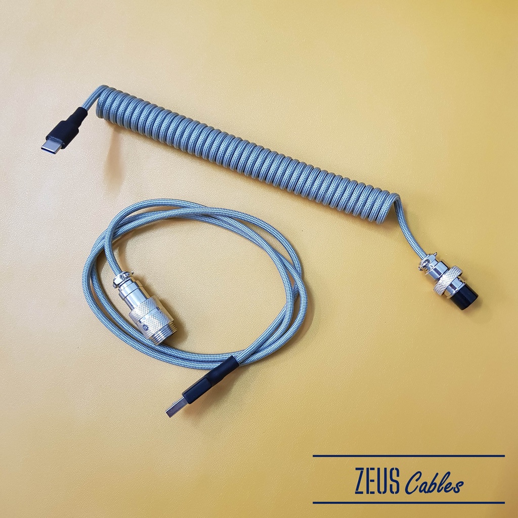 Dây Cáp Bàn Phím Cơ Type C/Micro Usb/Mini Usb CUSTOM Dạng Xoắn Lò Xo ...