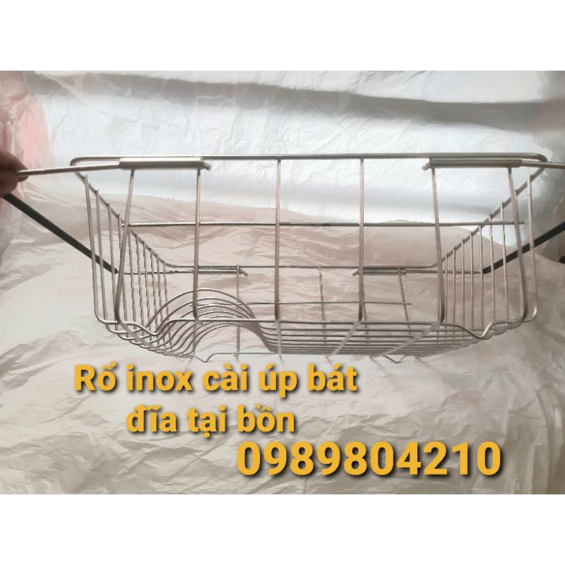 Mua Rổ Inox 304 Treo Bồn Rửa Chén, Úp Bát Rửa Rau Củ Đa Năng Có Thể ...