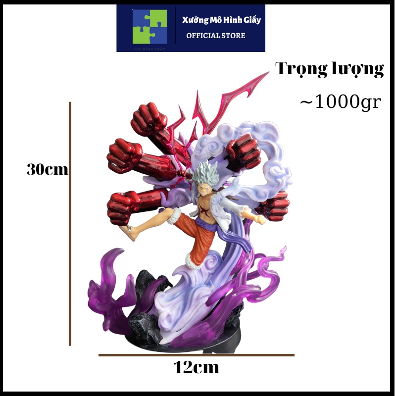 Mua Mô hình One Piece Luffy Gear 5 cao 30cm, Figure One Piece 5 tay đấm ...
