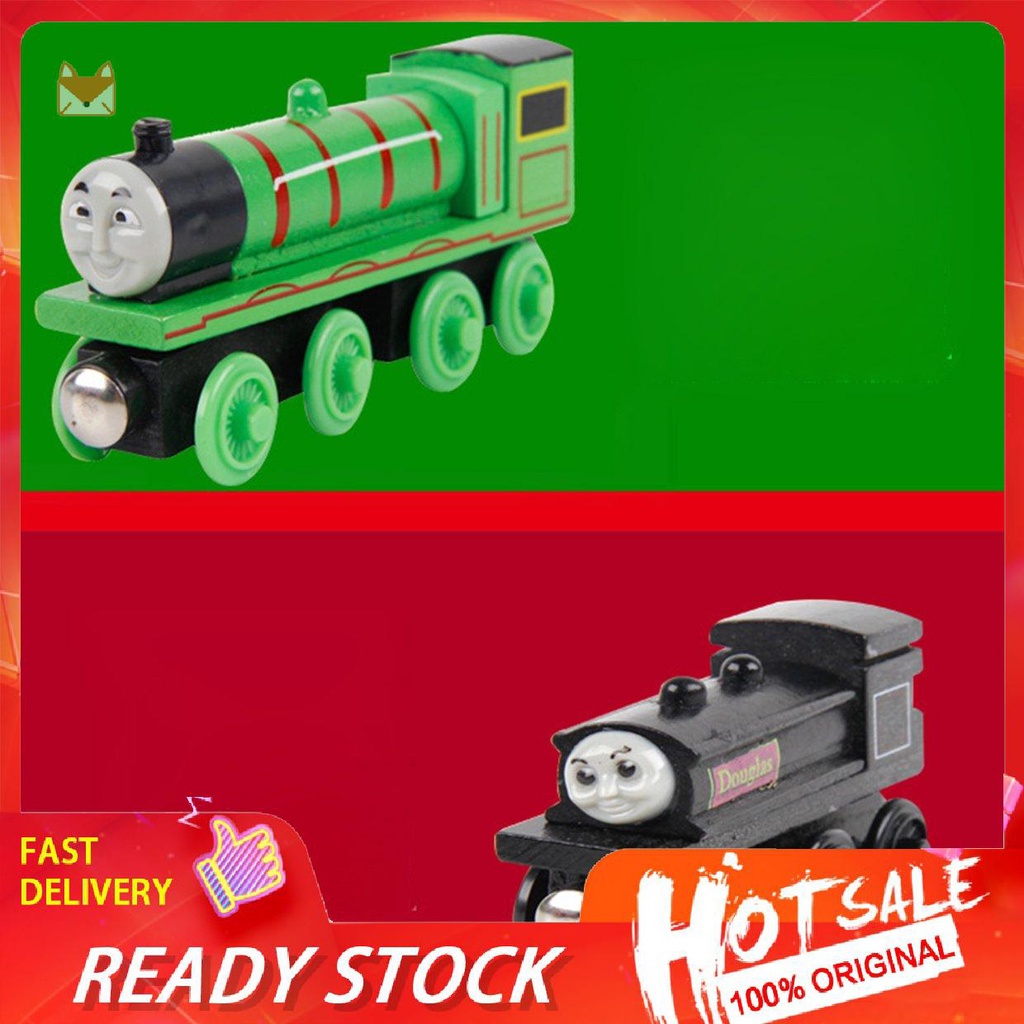 【COD】Children’s Trains Toy Magnetic Thomas Wooden Train Car Interactive ...