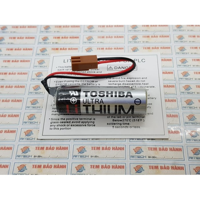 ER6V/ 3.6V Pin 3.6V Toshiba Lithium Battery ER6V/ 3.6V zắc nâu | Shopee ...