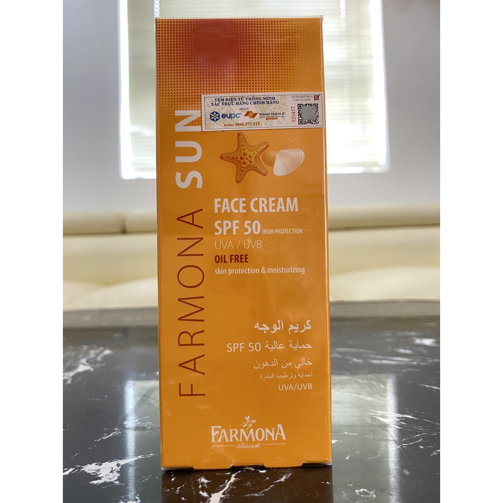 Kem chống nắng famona SPF50+++ dành cho da dầu, mụn và da hỗ hợp, nâng ...