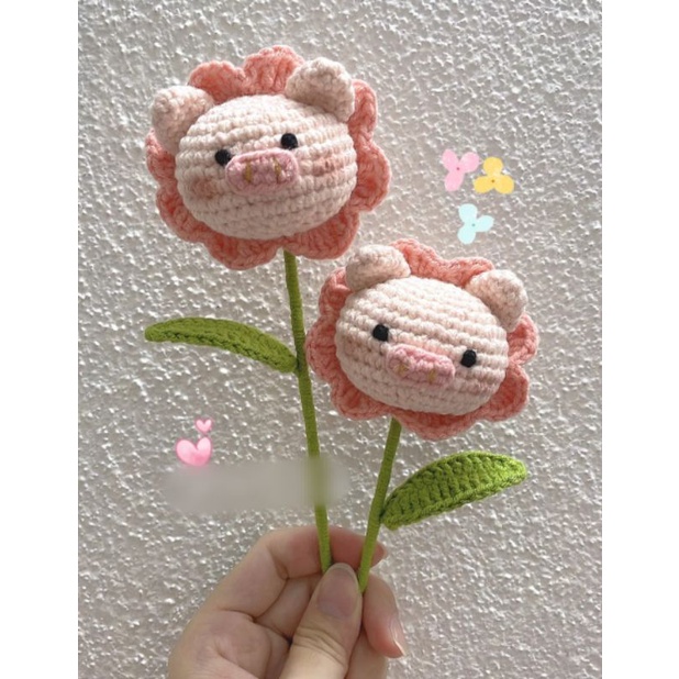 Bông Hoa Heo Len Handmade | Shopee Việt Nam
