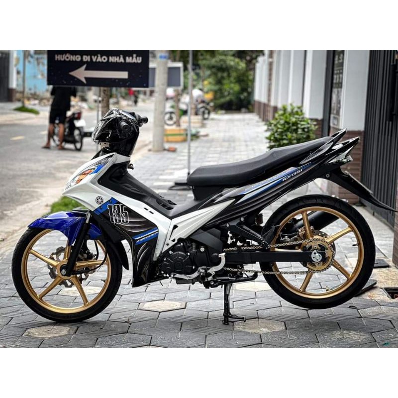 BỘ TEM SPARK 135i MÀU XANH ĐEN ĐỎ ZIN YAMAHA THÁILAN - MixASale