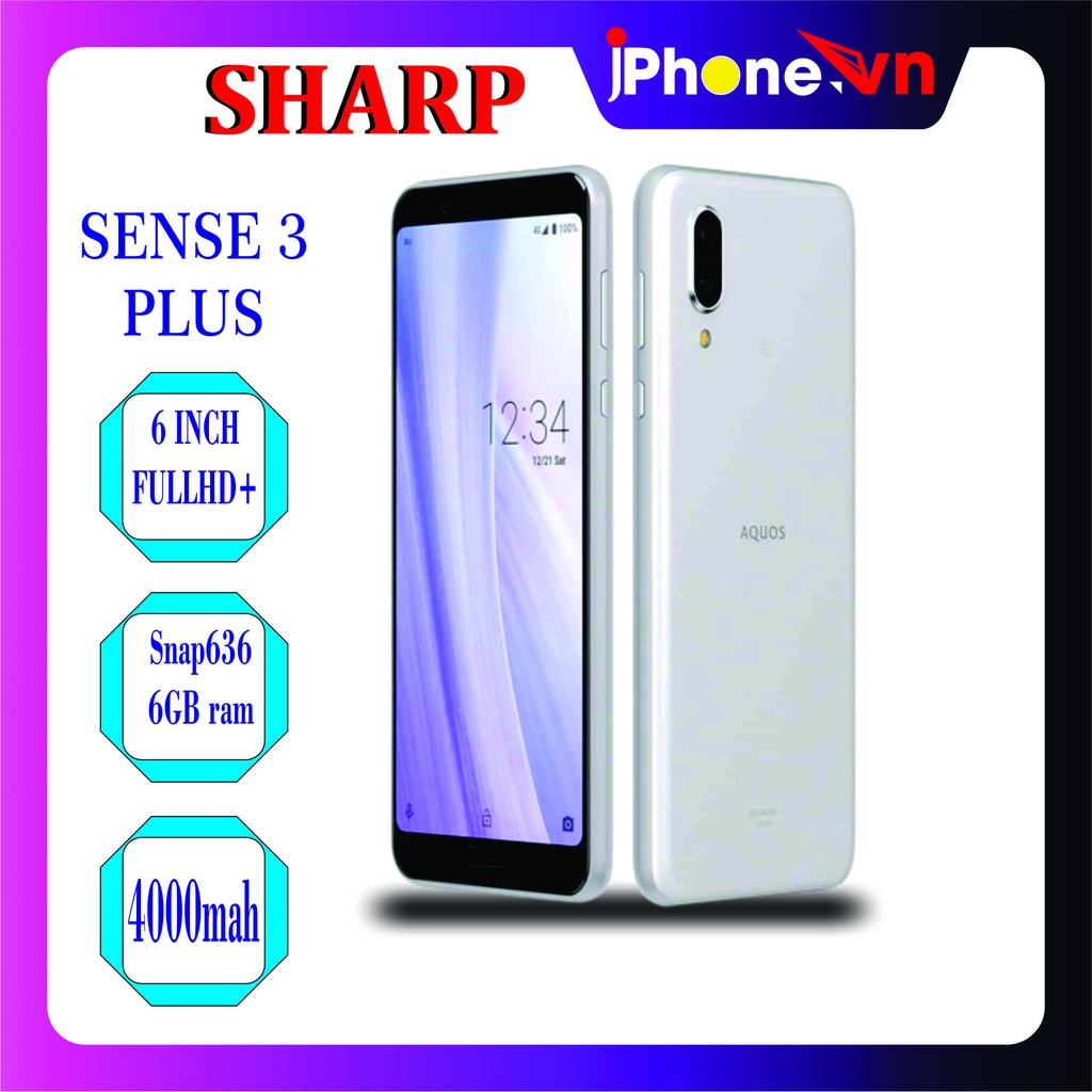 Điện thoại Sharp Aquos Sense 3 Plus màn hình 6inch 6GB Ram 4000mah ...