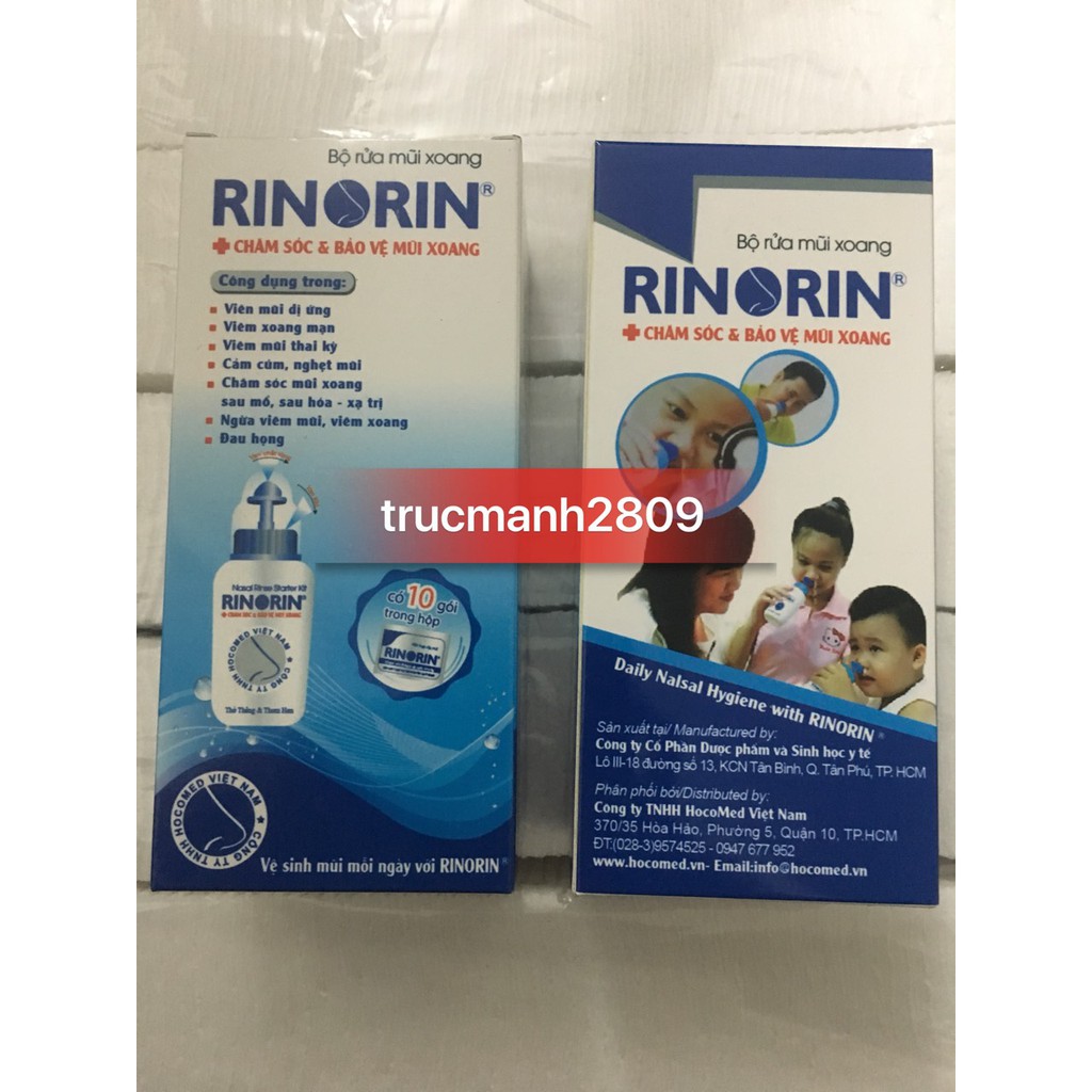 Bộ bình rửa mũi Rinorin | Shopee Việt Nam