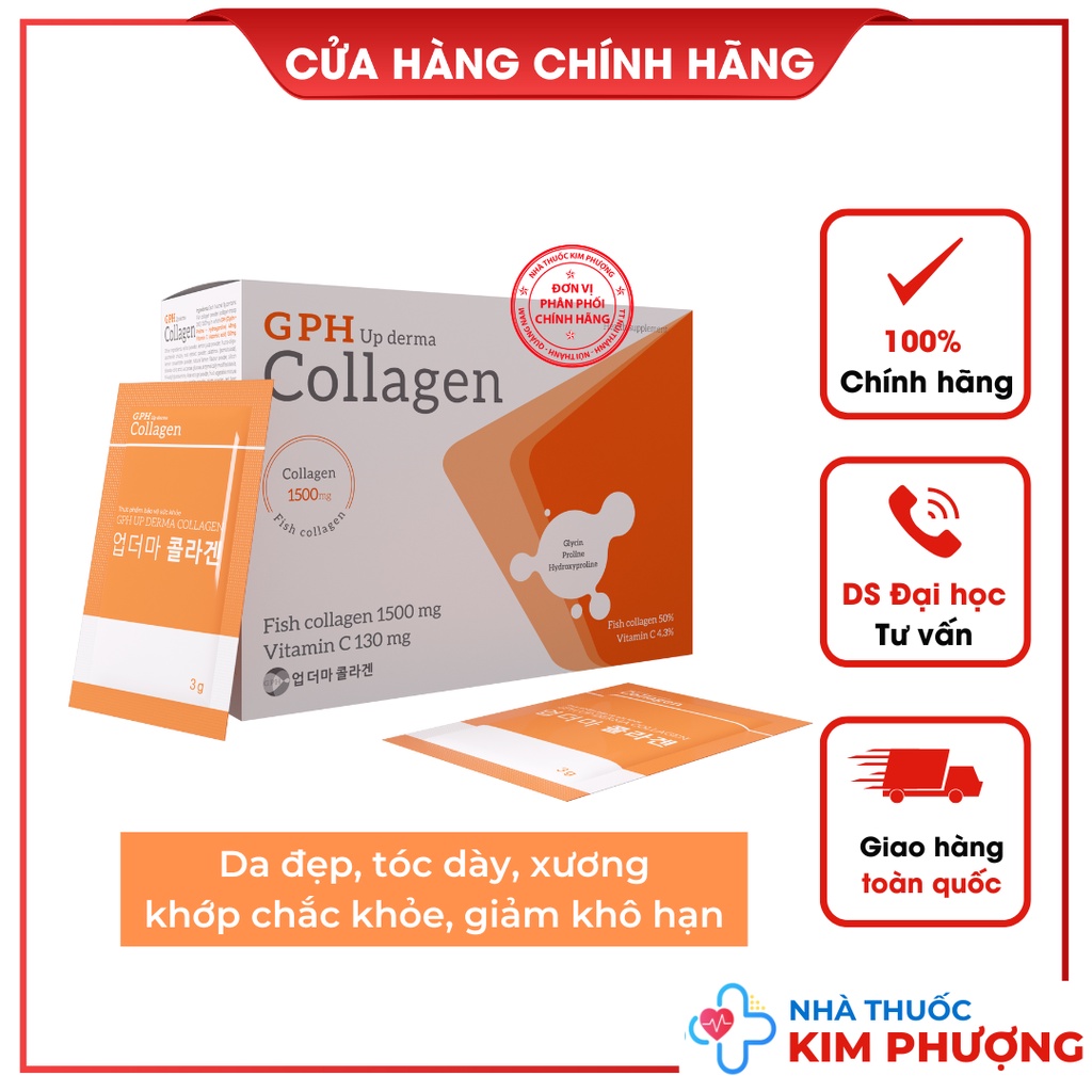 GPH Up Derma Collagen nhập khẩu từ Hàn Quốc hỗ trợ làm đẹp da, cải ...
